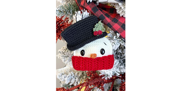 Snazzy Snowman Christmas Ornament!